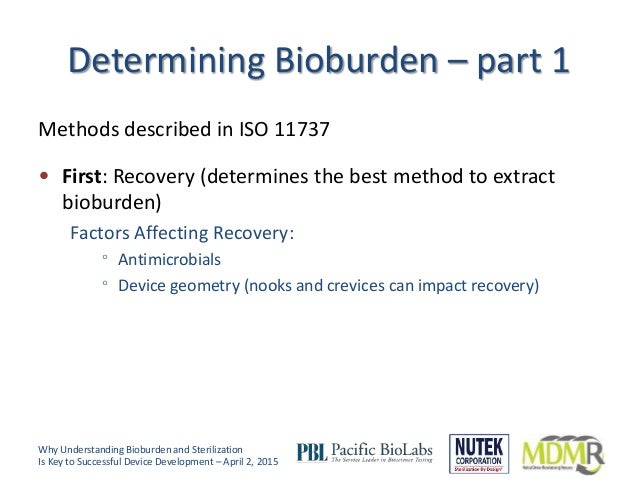 Iso 11737 Bioburden Pdf